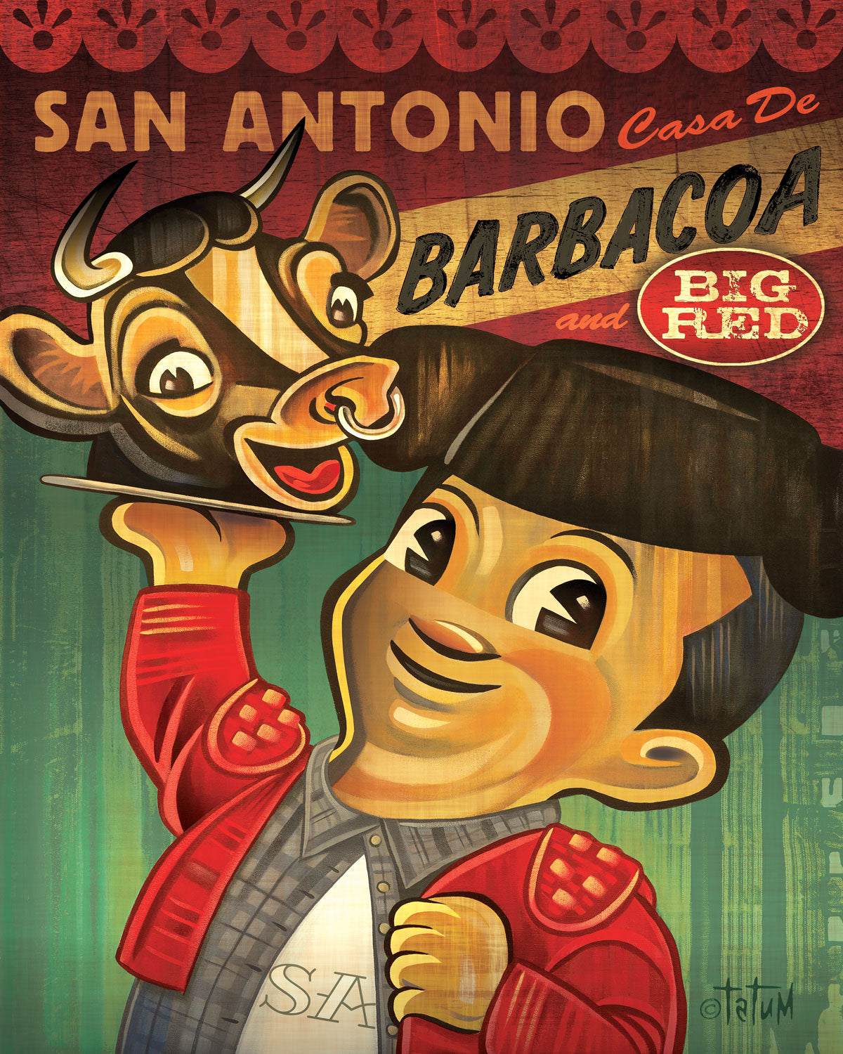 Barbacoa Bob Giclee Print – Tatum Originals